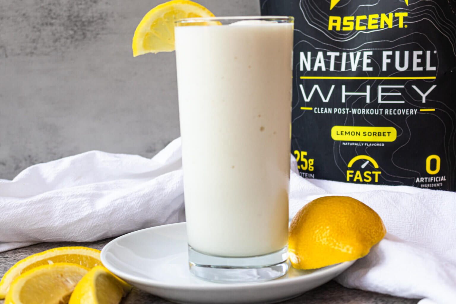 Creamy Lemonade Protein Smoothie - The Michigan Dietitian