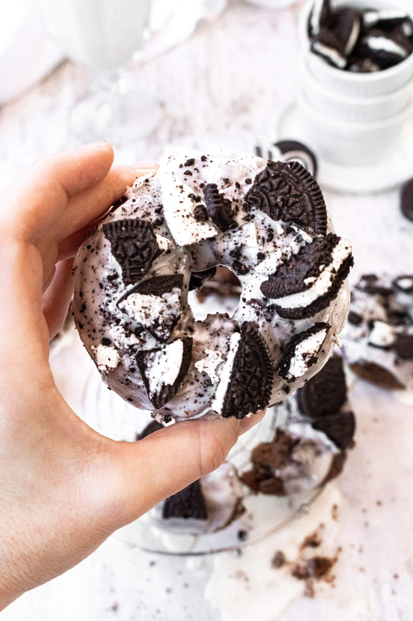 Mouthwatering and Moist Baked Oreo Donut Recipe - The Michigan Dietitian