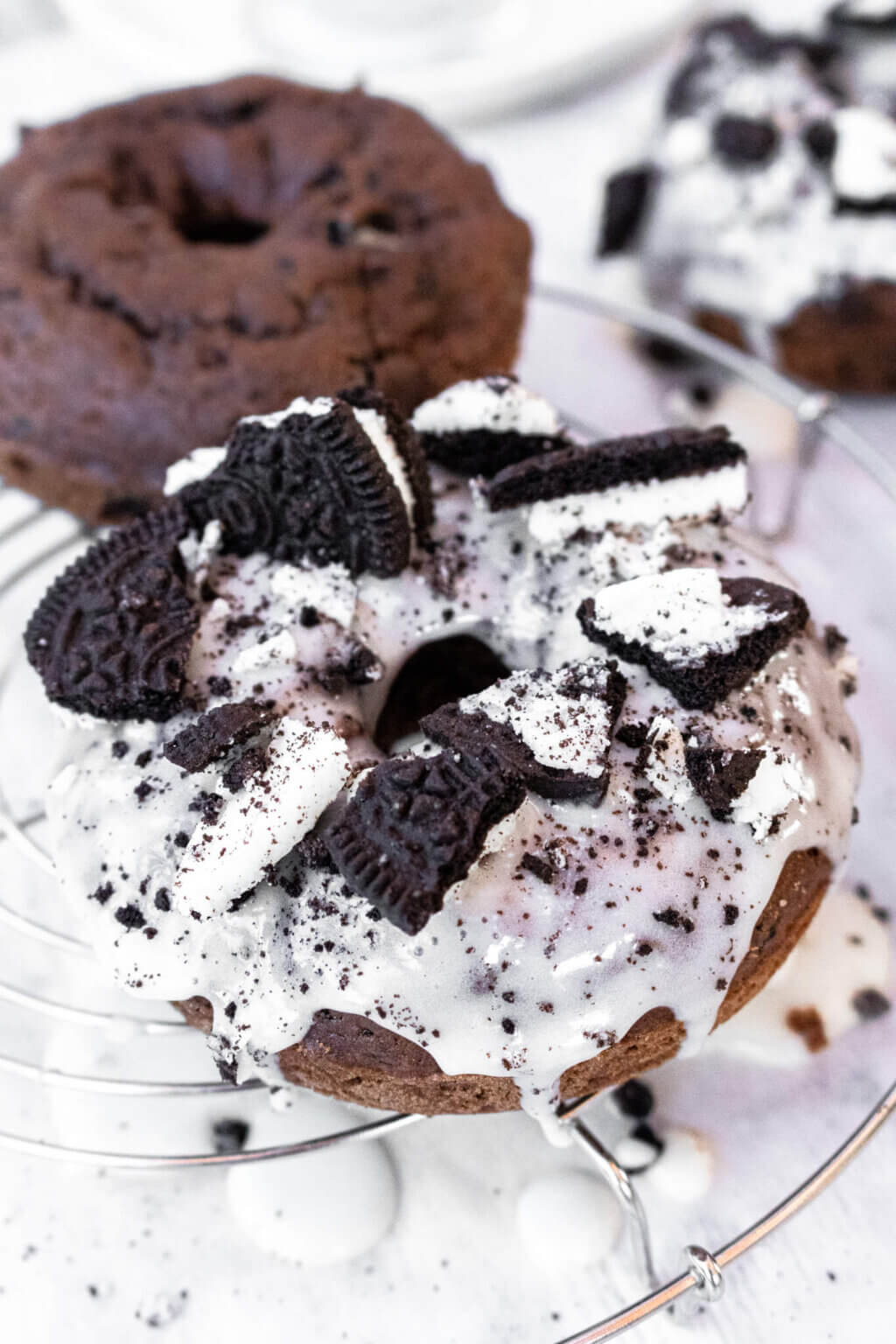 Mouthwatering and Moist Baked Oreo Donut Recipe - The Michigan Dietitian