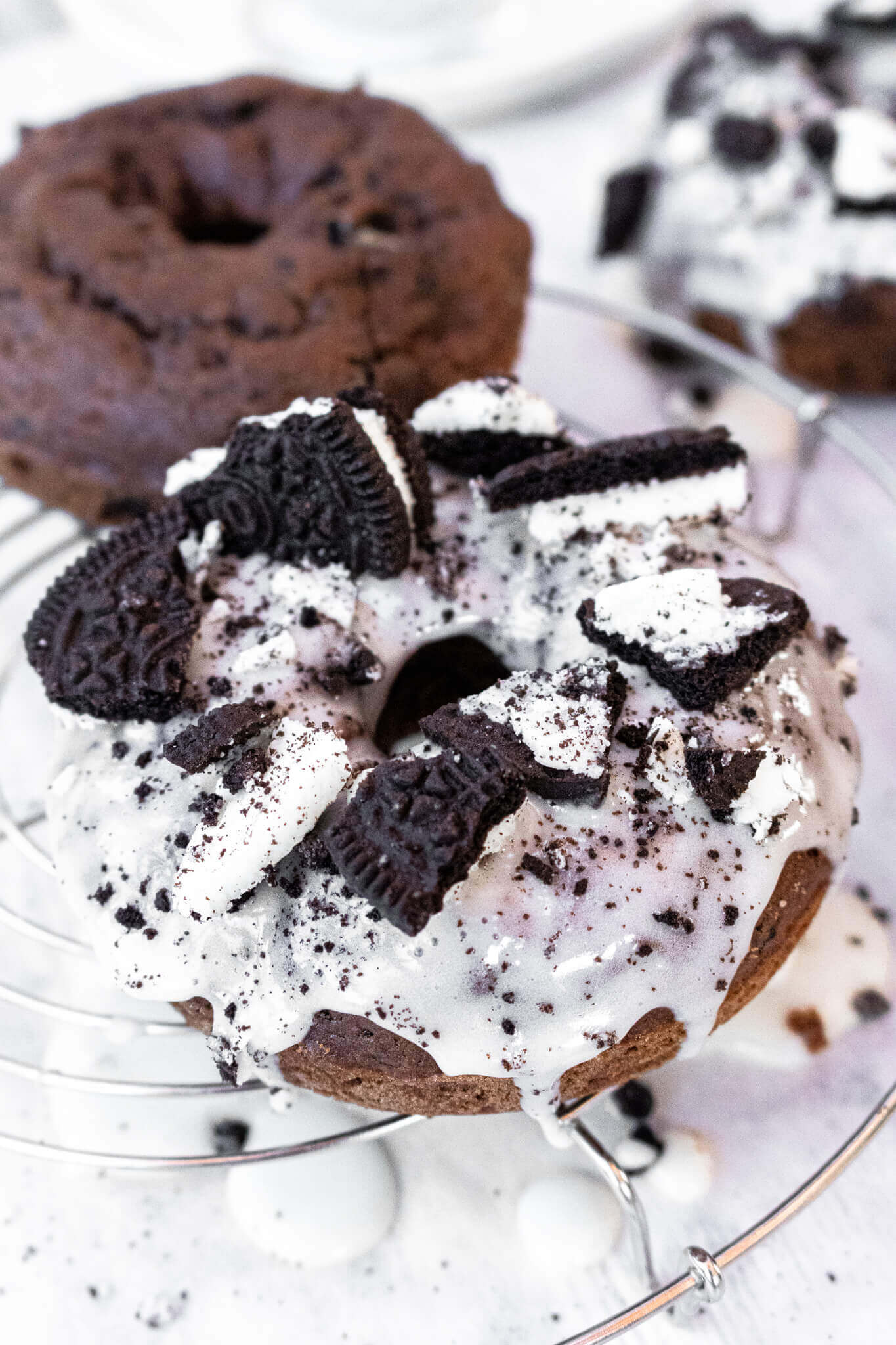 Mouthwatering and Moist Baked Oreo Donut Recipe - The Michigan Dietitian